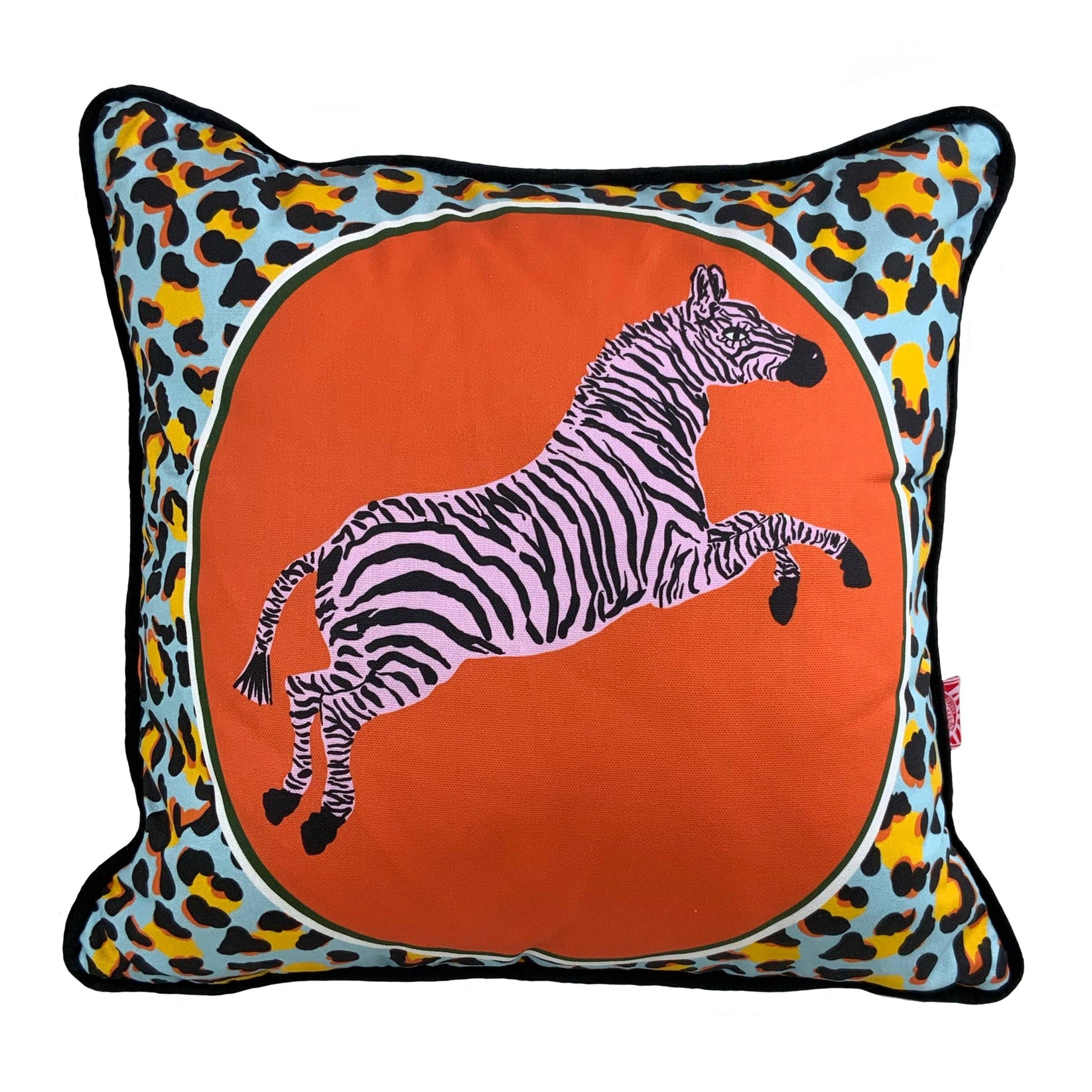 Leaping Zebra Throw Pillow Cover – The Materials Design Co.